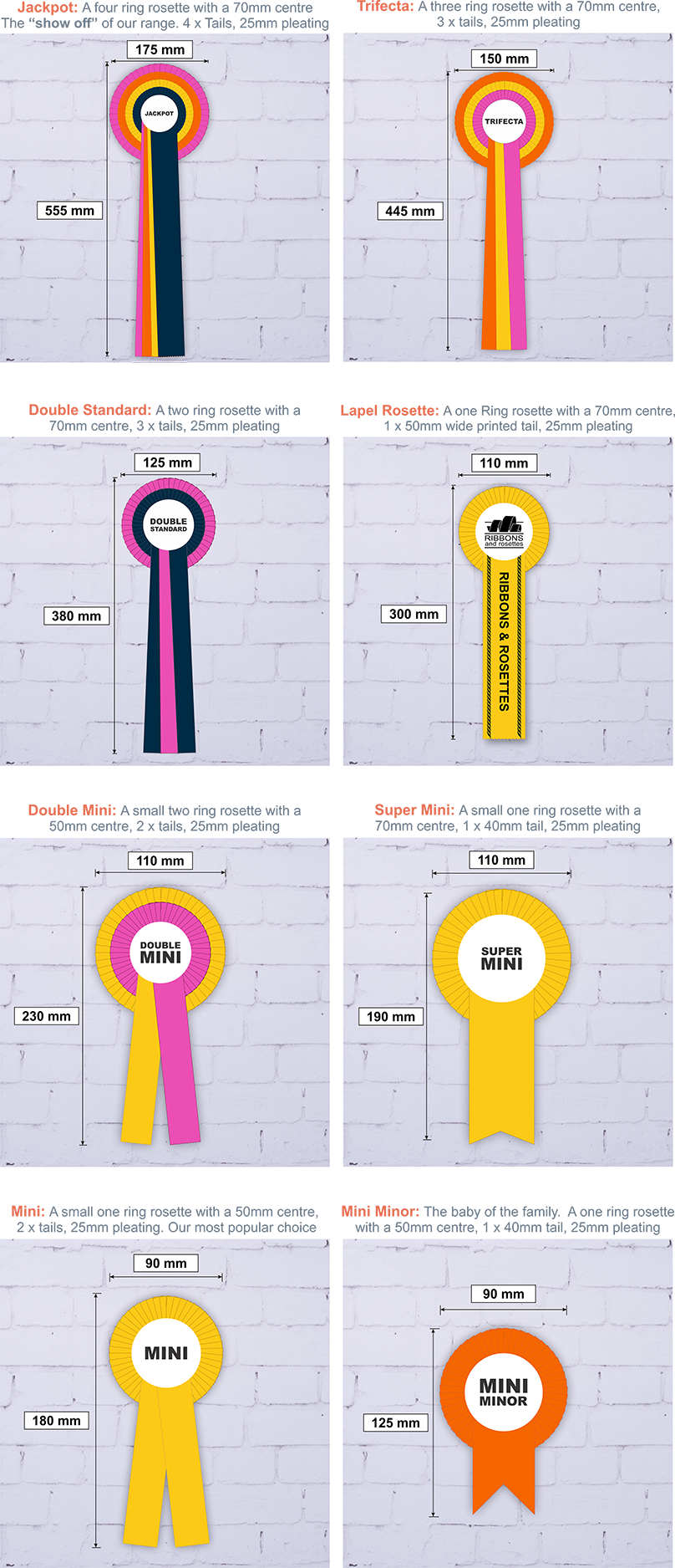 Rosettes, Prize Ribbons & Customised Sashes | Christchurch, NZ