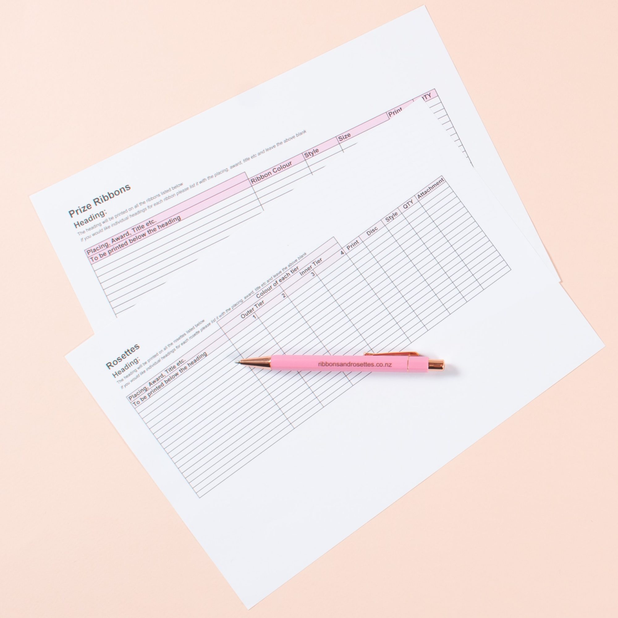 Resources - Ribbons and Rosettes